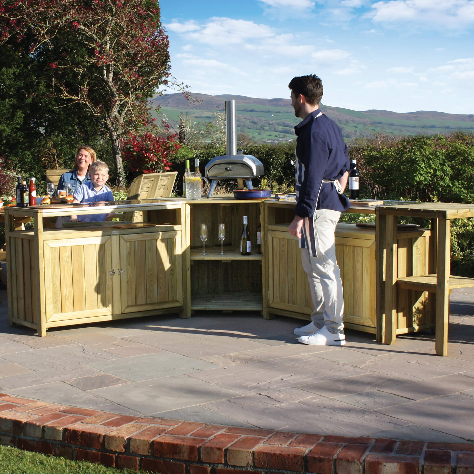 Zest Terraza Outdoor Kitchen Range Set Modular Design
