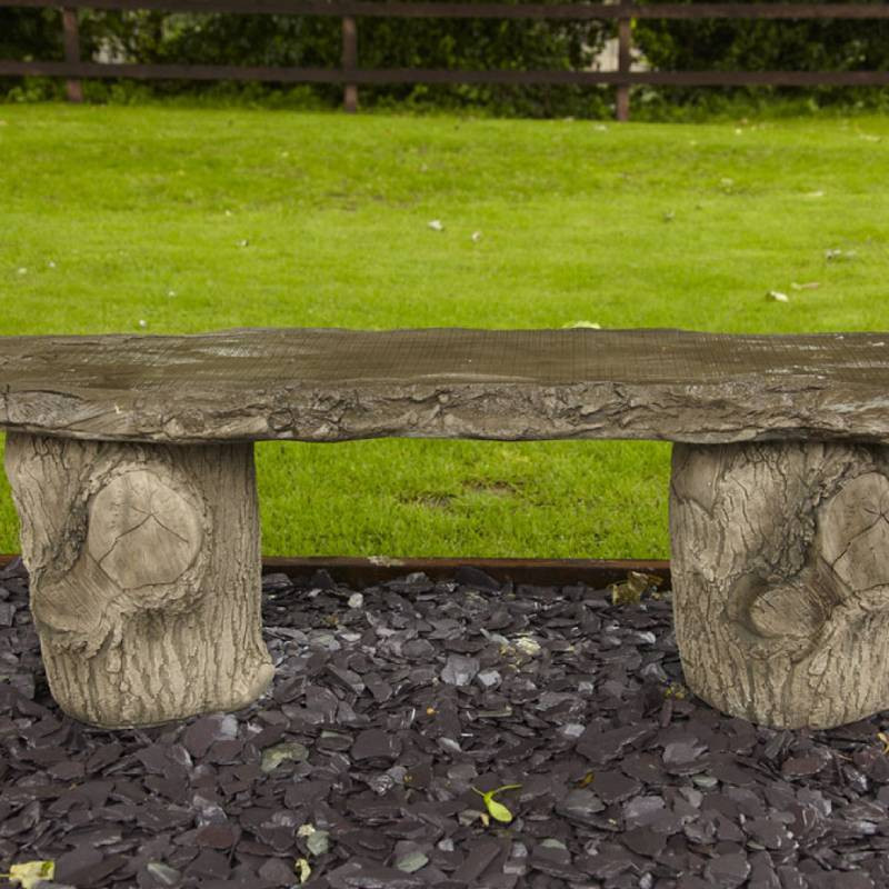 Border Stoneware Tree Trunk Bench | Stones Benches | Garden Bench