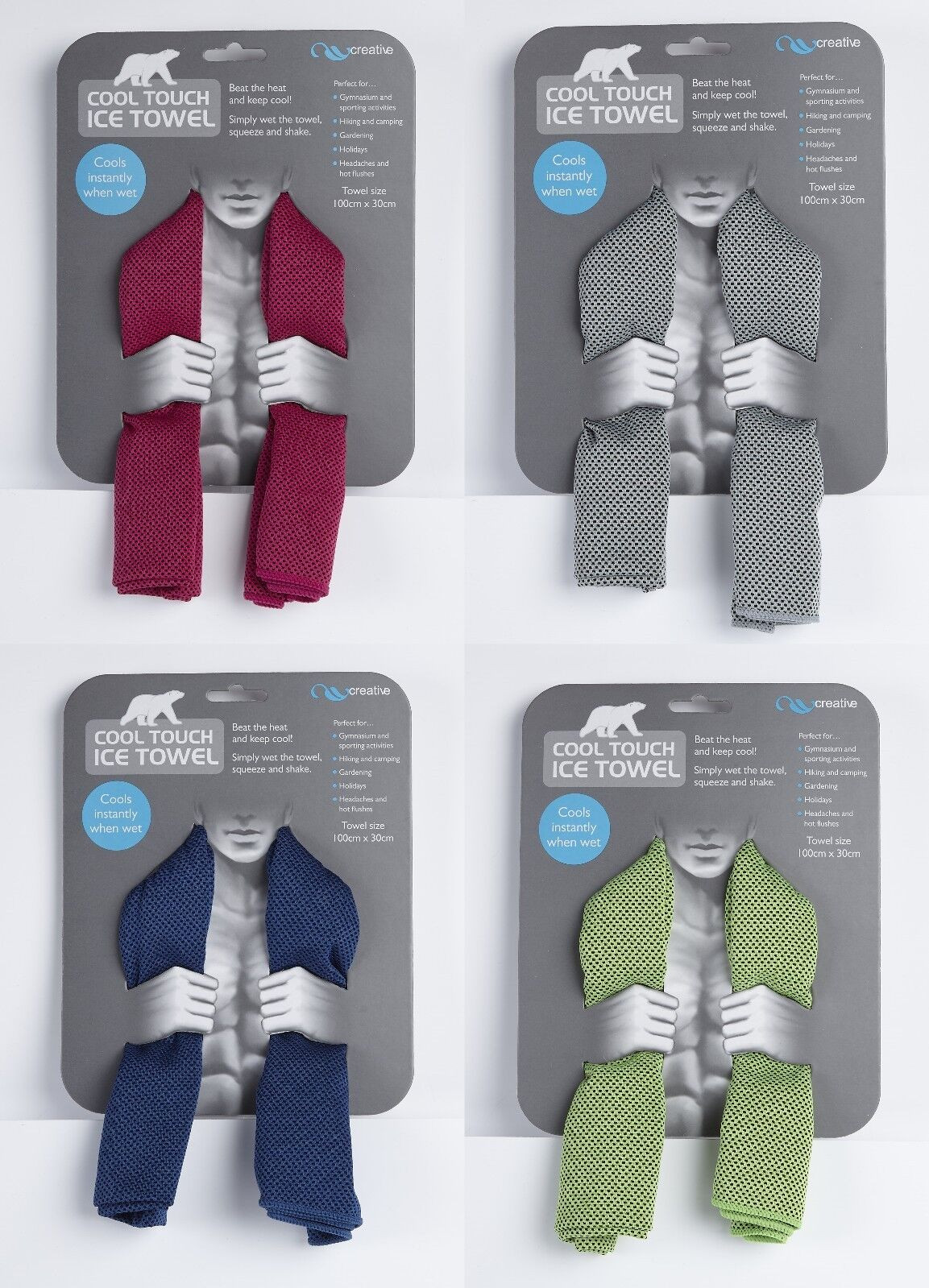 Ice Towel, cool touch, Hot flushes, Excercise