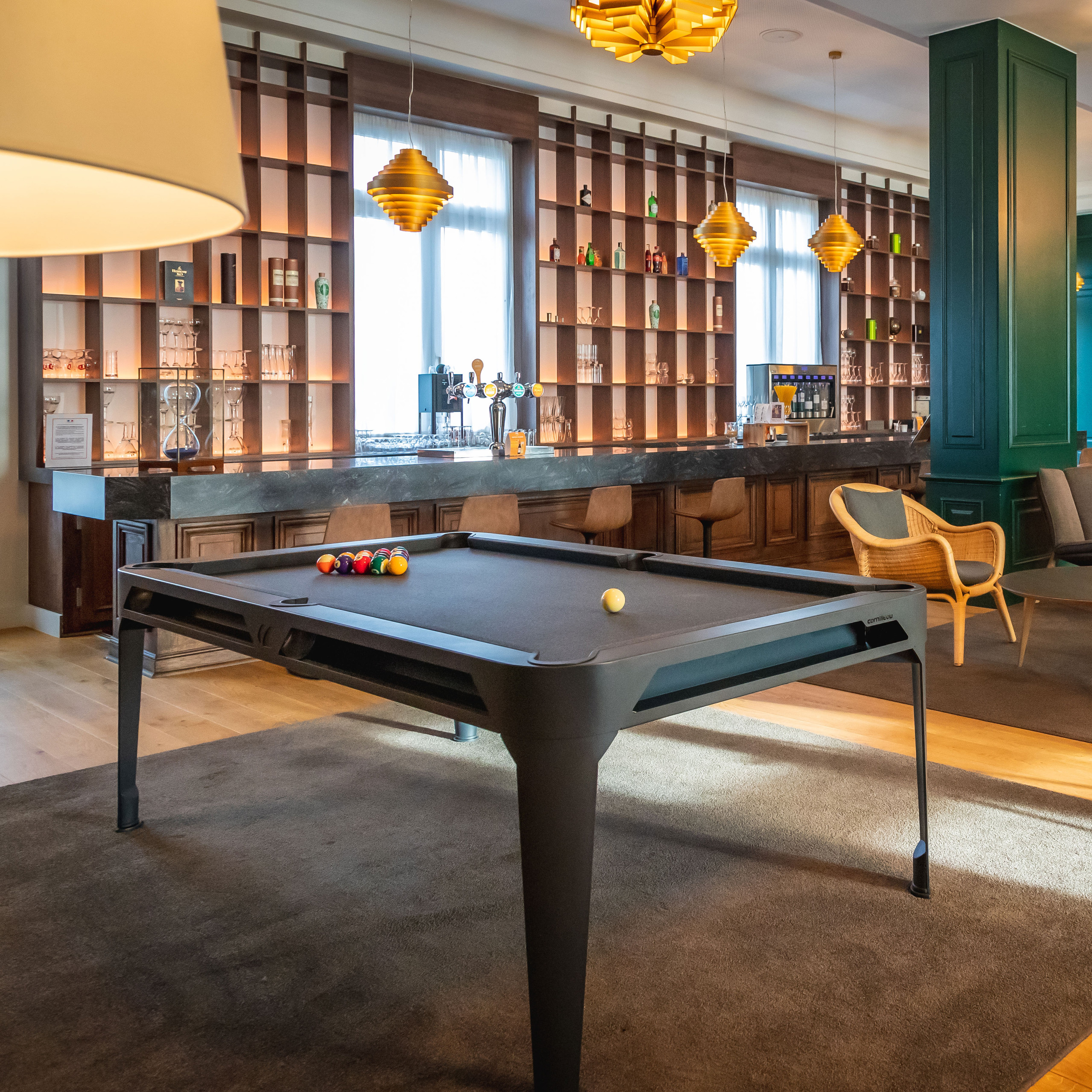 Cornilleau Play-Style Hyphen In & Outdoor Pool Table - Dark Grey with ...