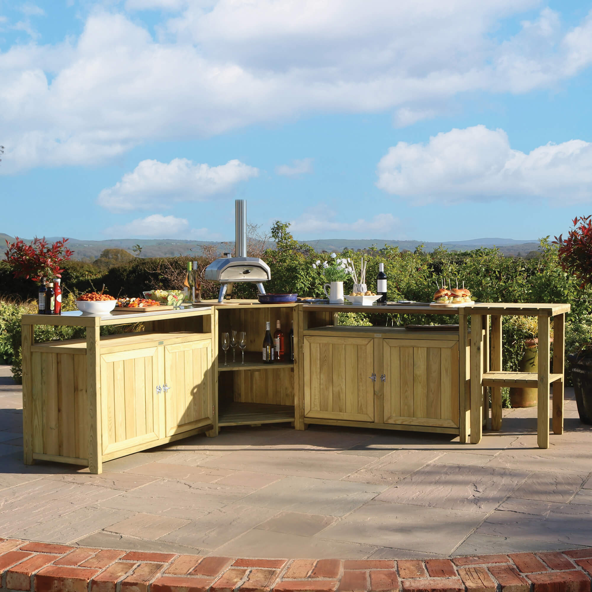 Zest Terraza Outdoor Kitchen Range Set Modular Design