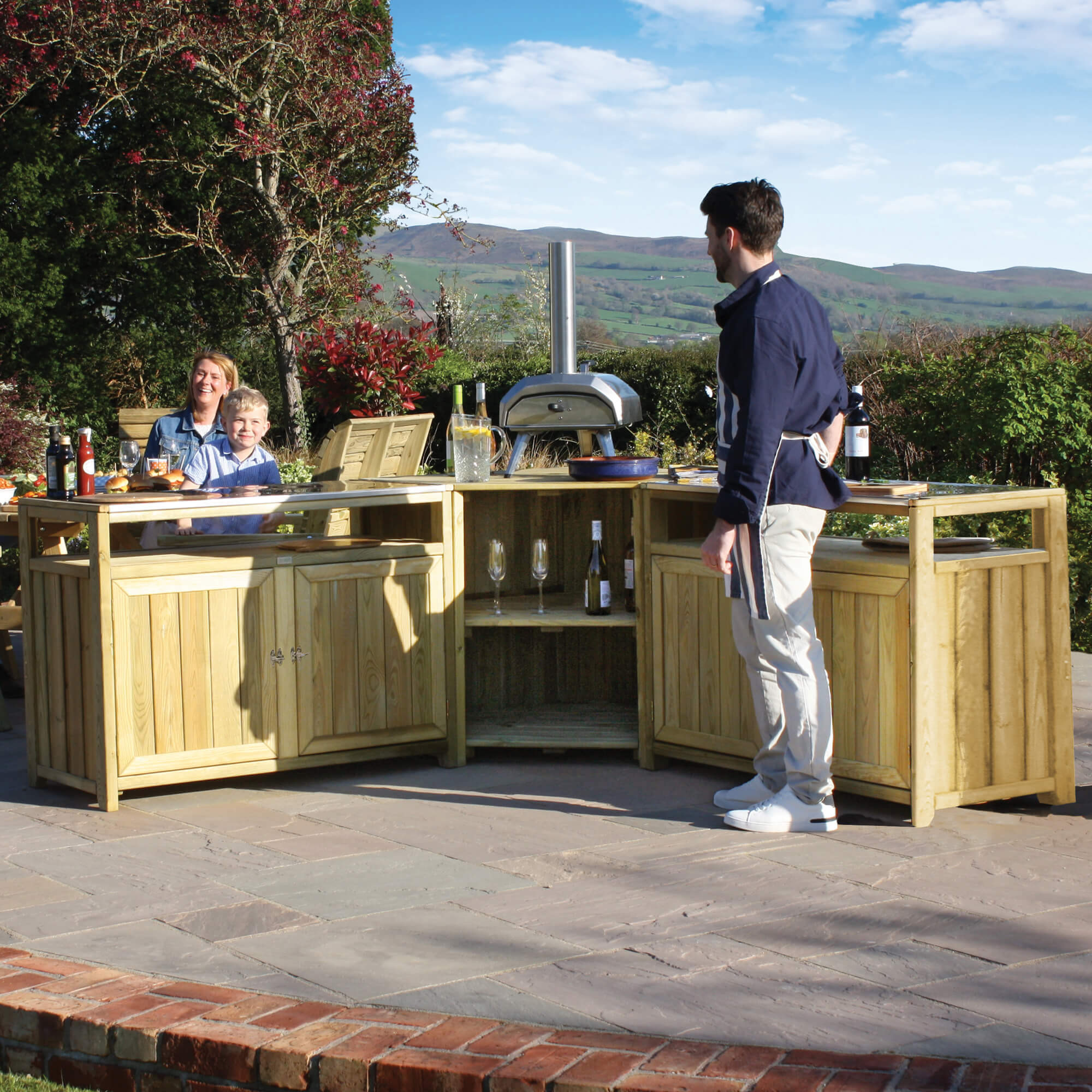 Zest Terraza Outdoor Kitchen Range Set Modular Design