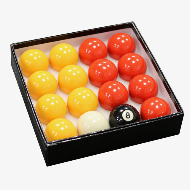 Cornilleau Play-Style Red/Yellow Pool Balls - UK Style