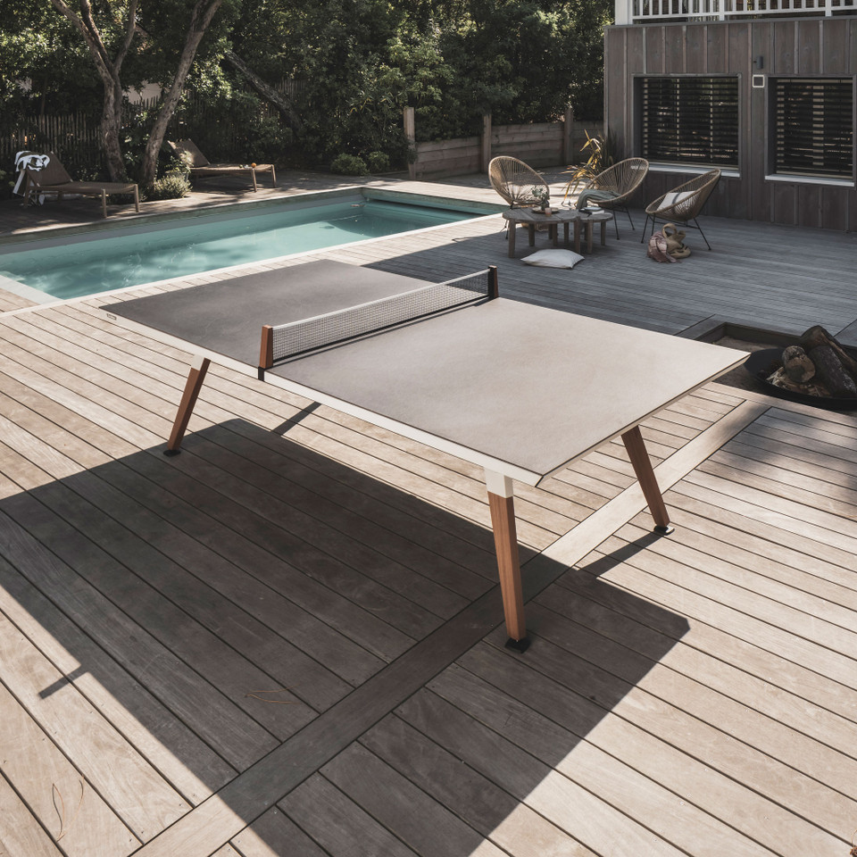 Cornilleau Play-Style Origin Outdoor Table Tennis Table - Dark Stone ...