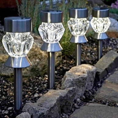 Smart Solar Stake Light Crystal Multi Coloured
