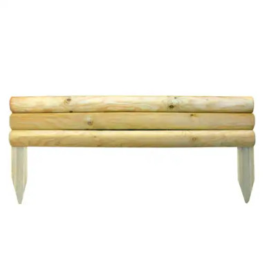 Zest Horizontal Log Edging 1.0m x 210mm