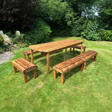 Charles Taylor Knights Rectangular Table Set - 10 Seater