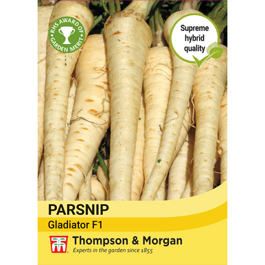 Thompson & Morgan Vegetable Seeds - Parsnip Gladiator F1 Hybrid - Bents ...