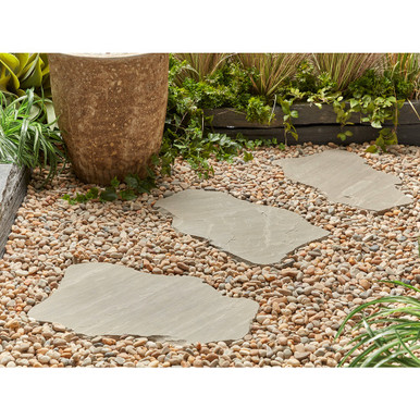 Paving Natural Random Stepping Stone 600 x 400mm Charcoal - Bents ...