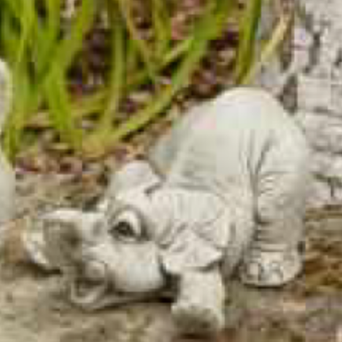 Border Stoneware Small Crouching Elephant