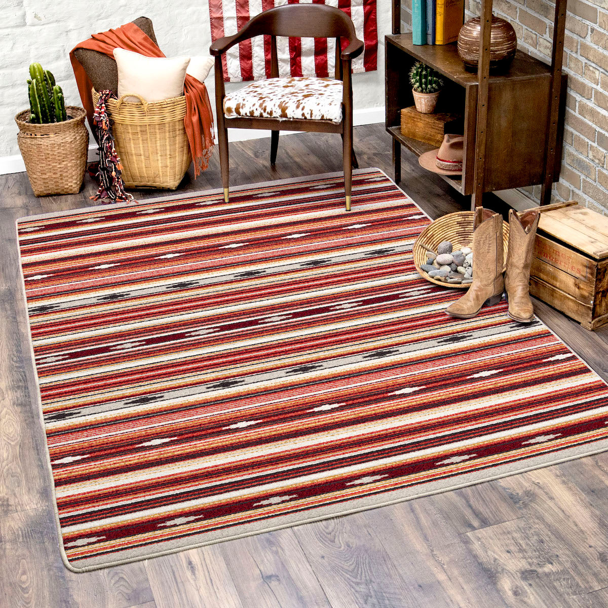 American Dakota Remington Stripe - Red Multi | American Dakota ...