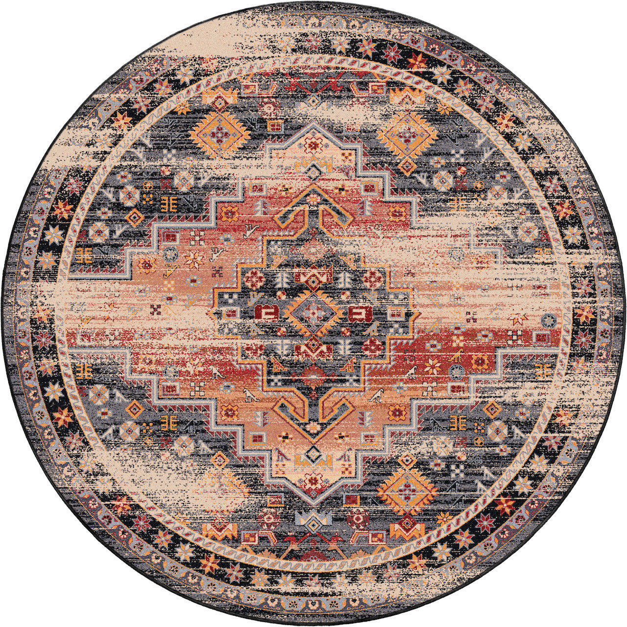 American Dakota Persian Version - Distressed Sunset (Various Sizes) Rug ...