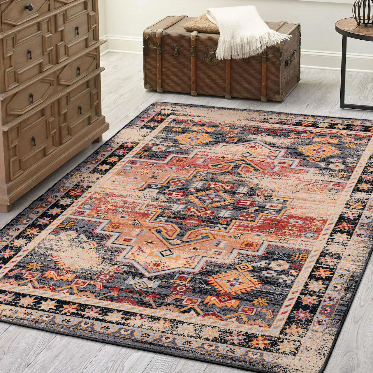 American Dakota Persian Version - Distressed Sunset (Various Sizes) Rug ...