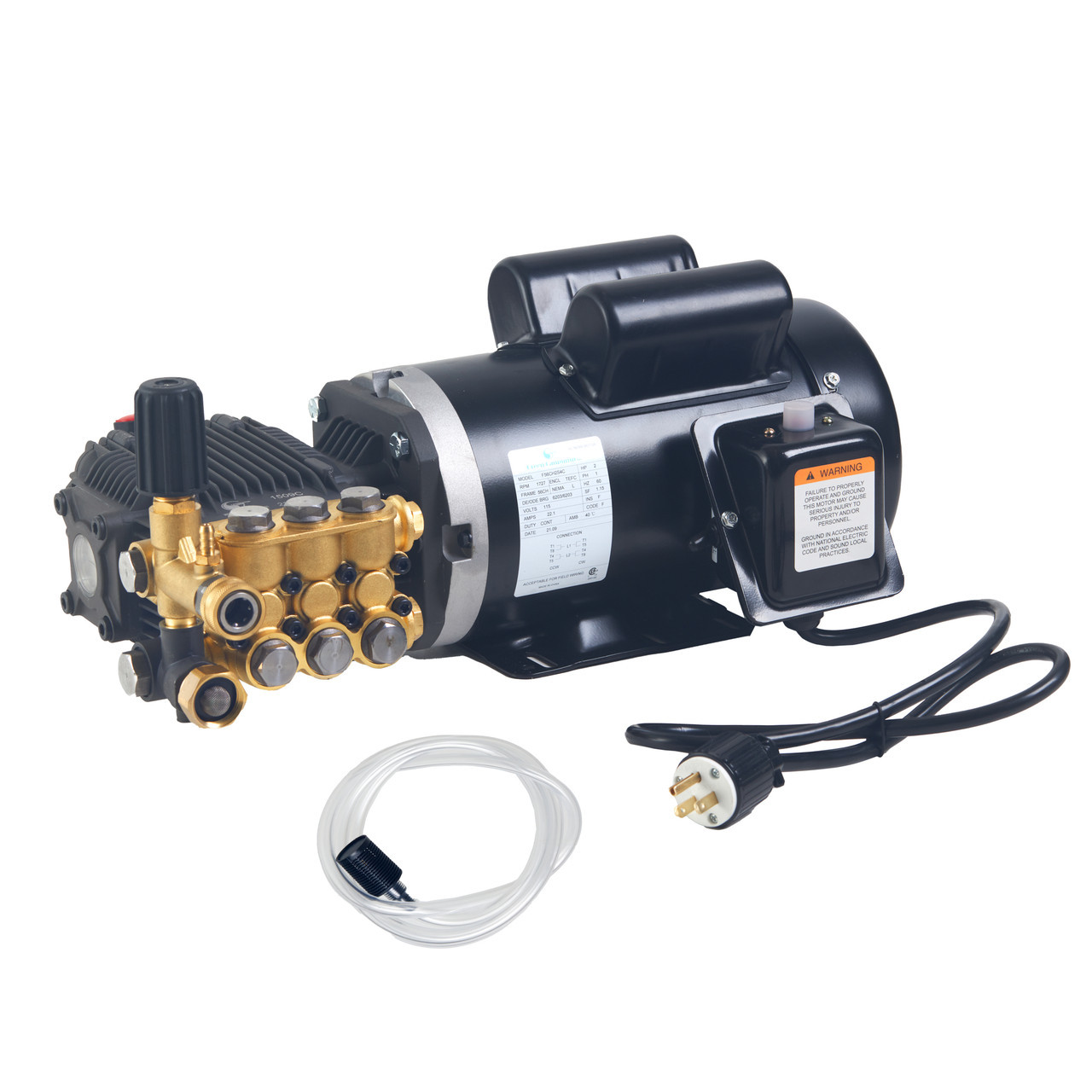 Canpump Electric Pressure Washer: 2 hp Motor 120 V, Triplex Pump ...