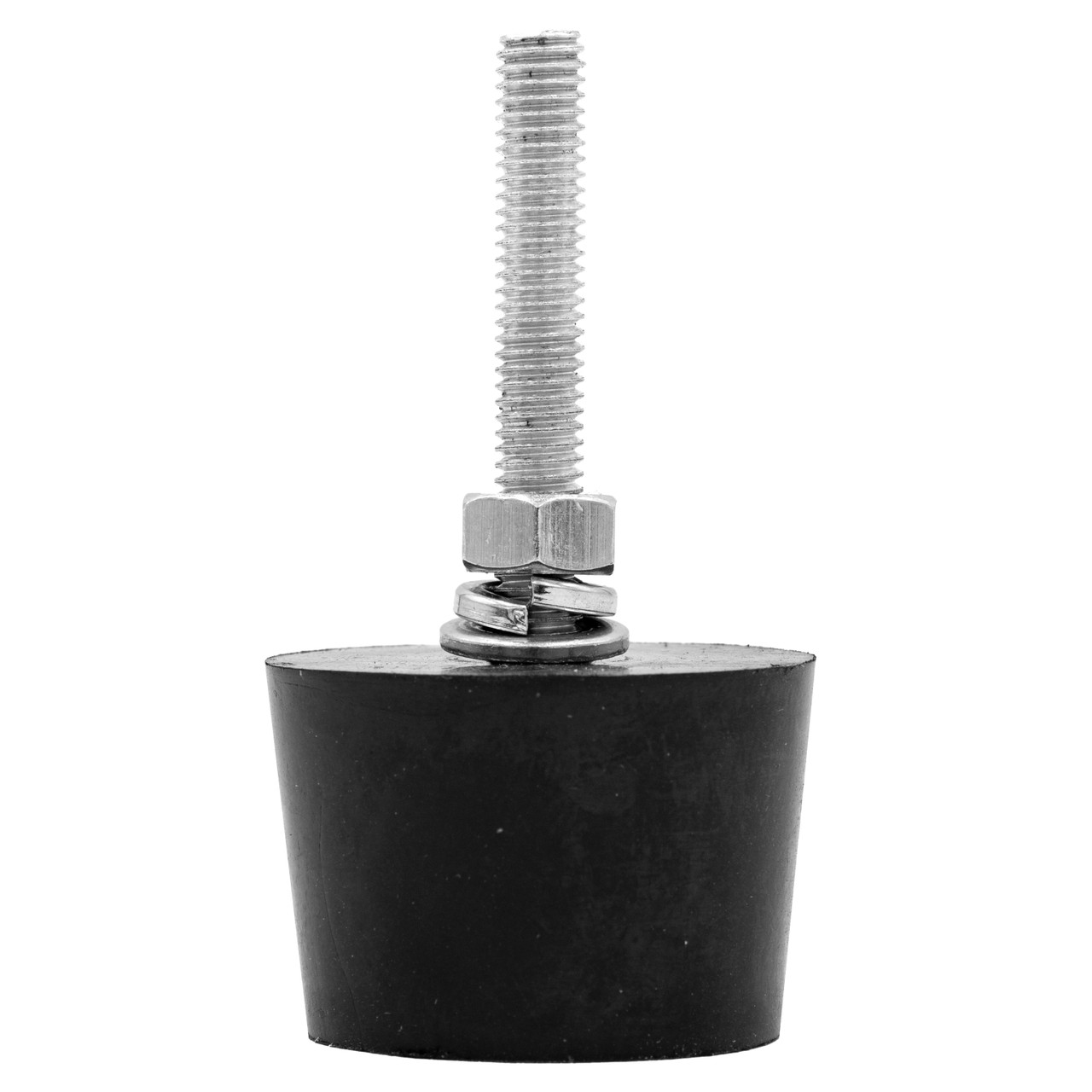 Rubber Foot w/ Nut for Pressure Washer Cart, 7/32-in Thread