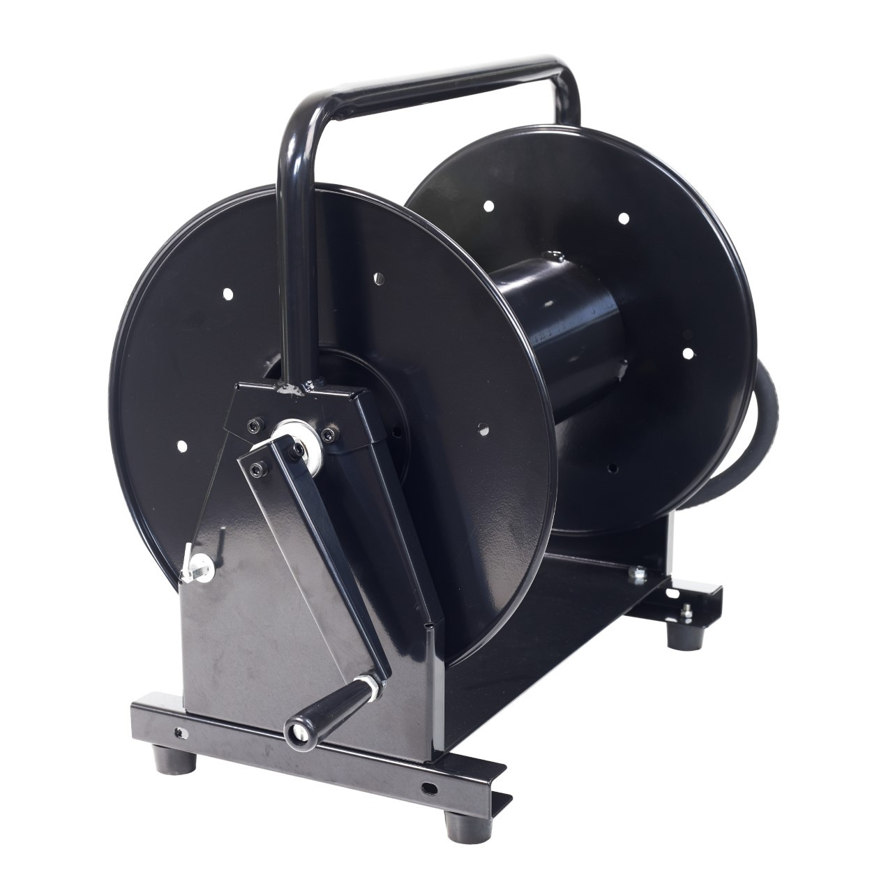 Sewer Jetting Hose Reel w/ Shutoff Ball Valve + Nozzle Holders, Manual ...