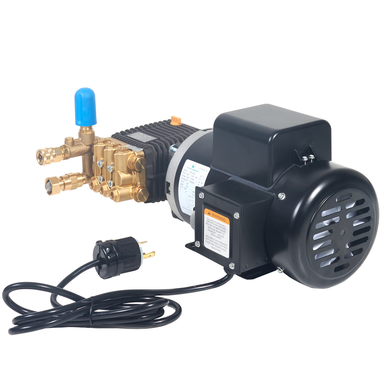 Canpump Electric Pressure Washer: 5 hp Full-Speed Motor 240 V, Triplex Pump