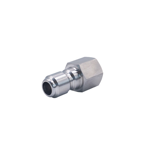 1/2-in Female NPT to 1/2-in Quick-Connect Plug Stainless-Steel Adapter