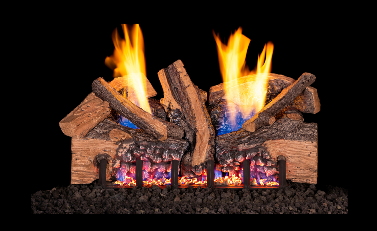 Real Fyre Foothill Split Oak 18" G19 Series Vent-Free Gas Log Set - FTSO-18