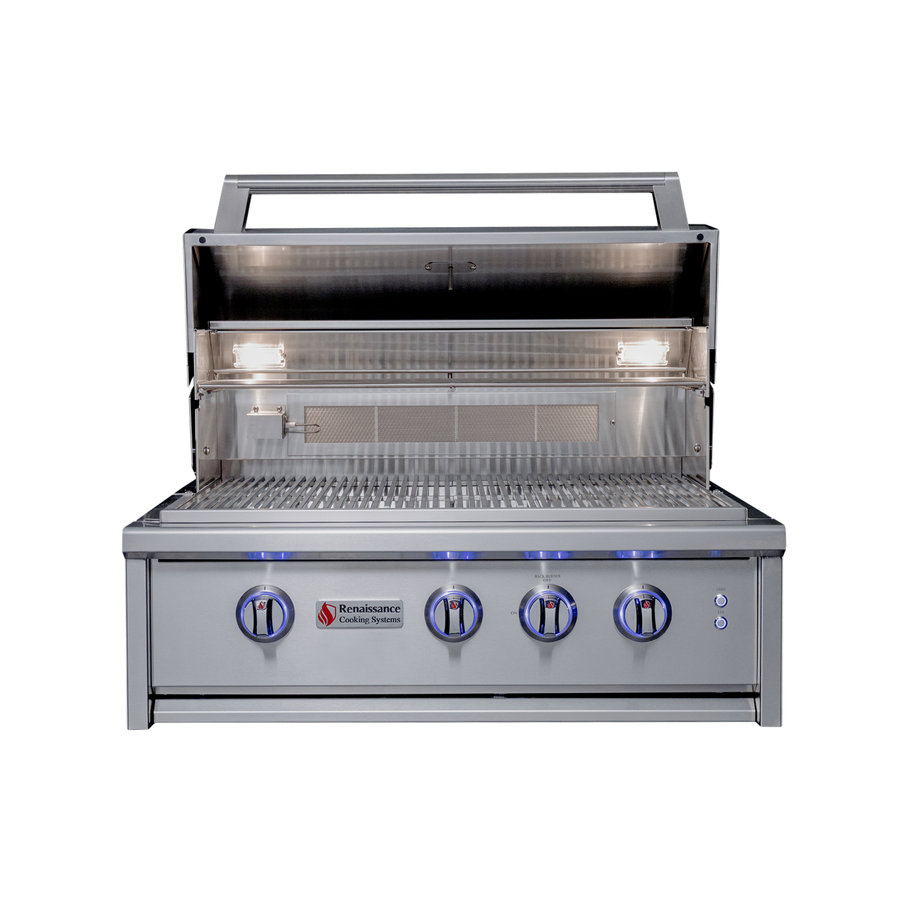 RCS Cutlass Elite 30" Built-In Gas Grill with Rear Burner & LEDs - CEG30