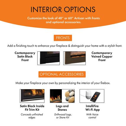 Monessen Artisan 48" Vent-Free Linear Gas Fireplace - AVFL48