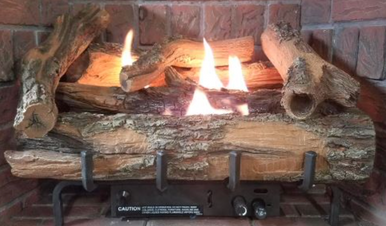 EverWarm Low Country Timber Series 18" Vent-Free Gas Log Set - EWLCT18R