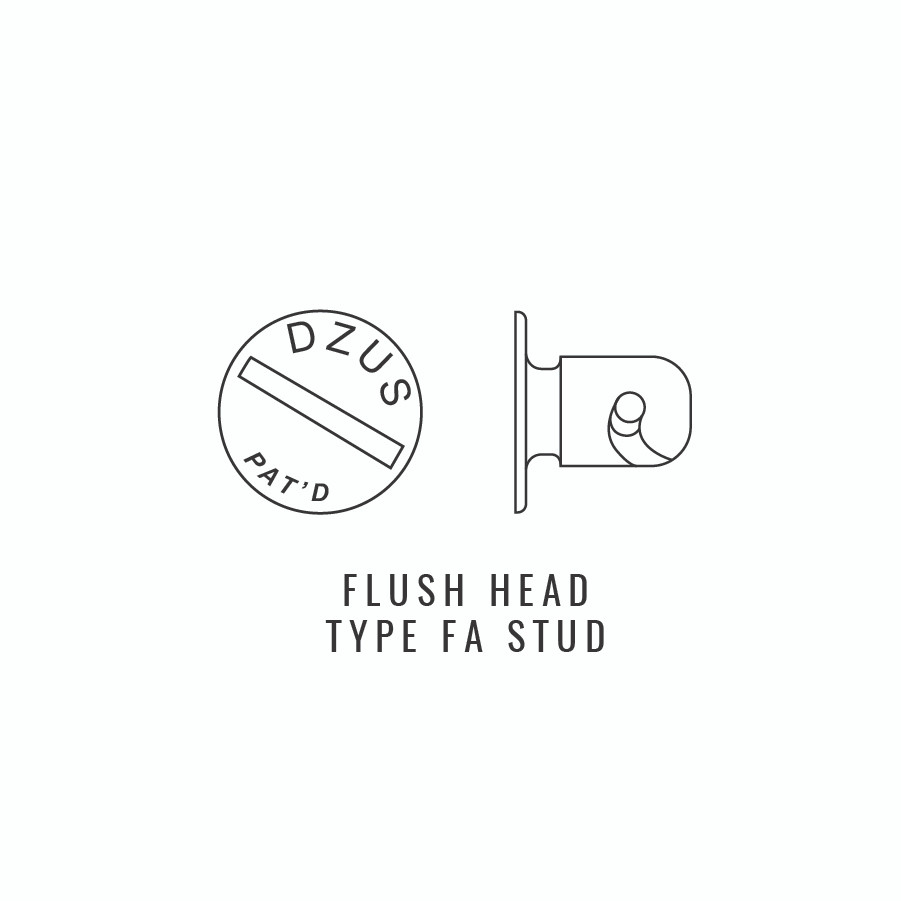 FA6-1/2-75 Dzus Stud - 5/16" Dia Stud .500 Length