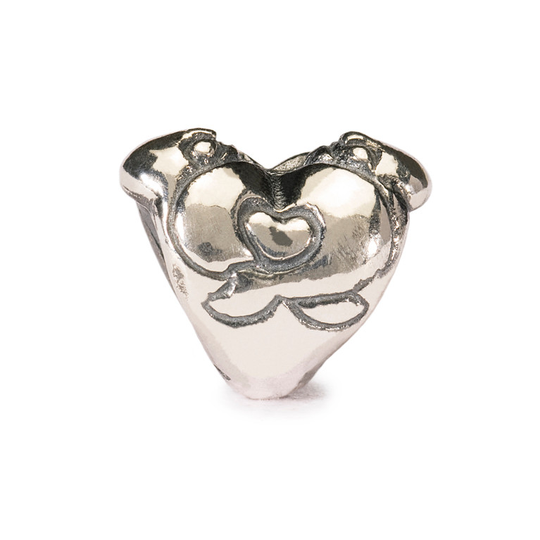 Hugging Heart Silver Trollbeads.