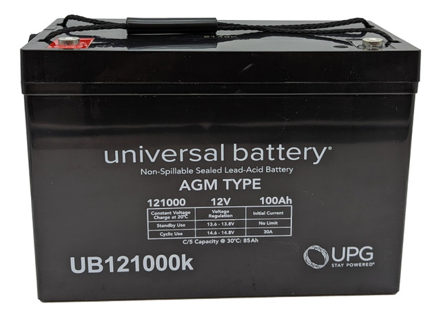 UB121000 - 12V 100Ah AGM Battery - 45978 | batteryspecialist.ca