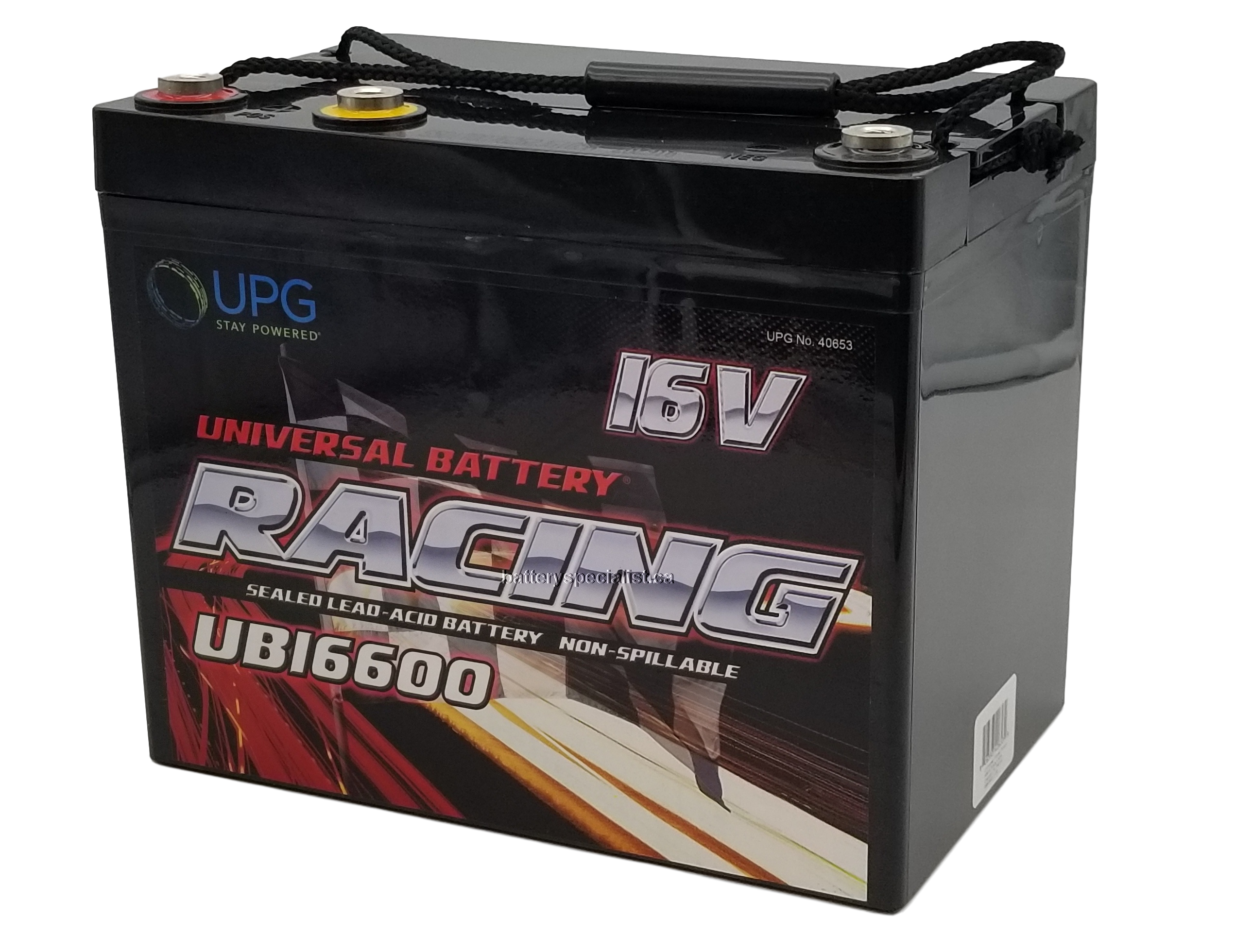 UB16600 - Dual 12 & 16 Volt Racing Battery - 16BAT-U - 40653 - Battery ...