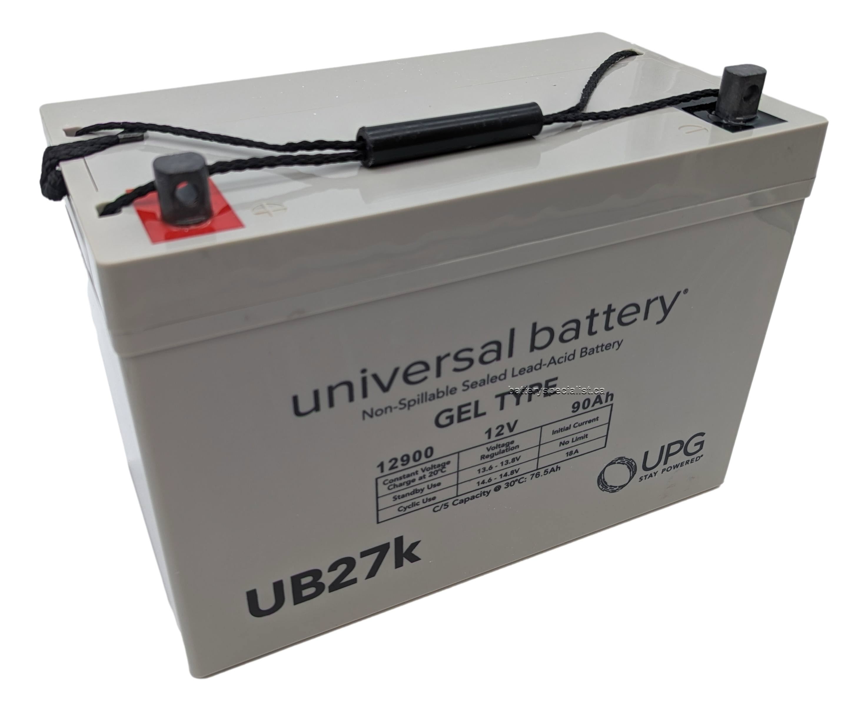 Now in Stock! UB27 Gel - 12 Volts 90Ah - Terminal Z1 - Group 27 ...