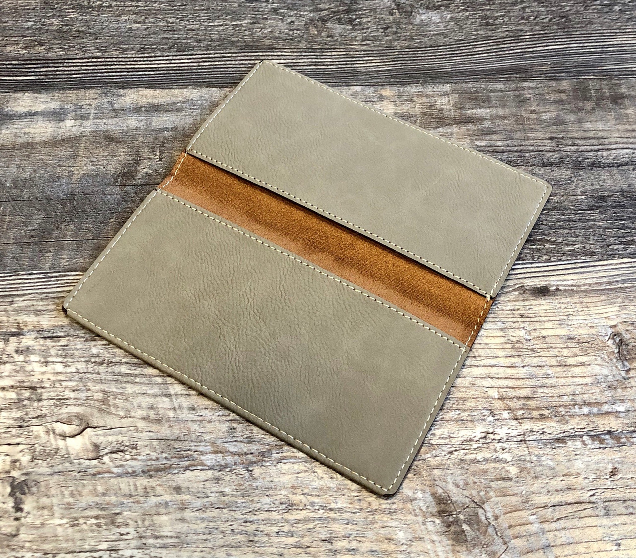 Personalized Leather Checkbook - Chic Makings