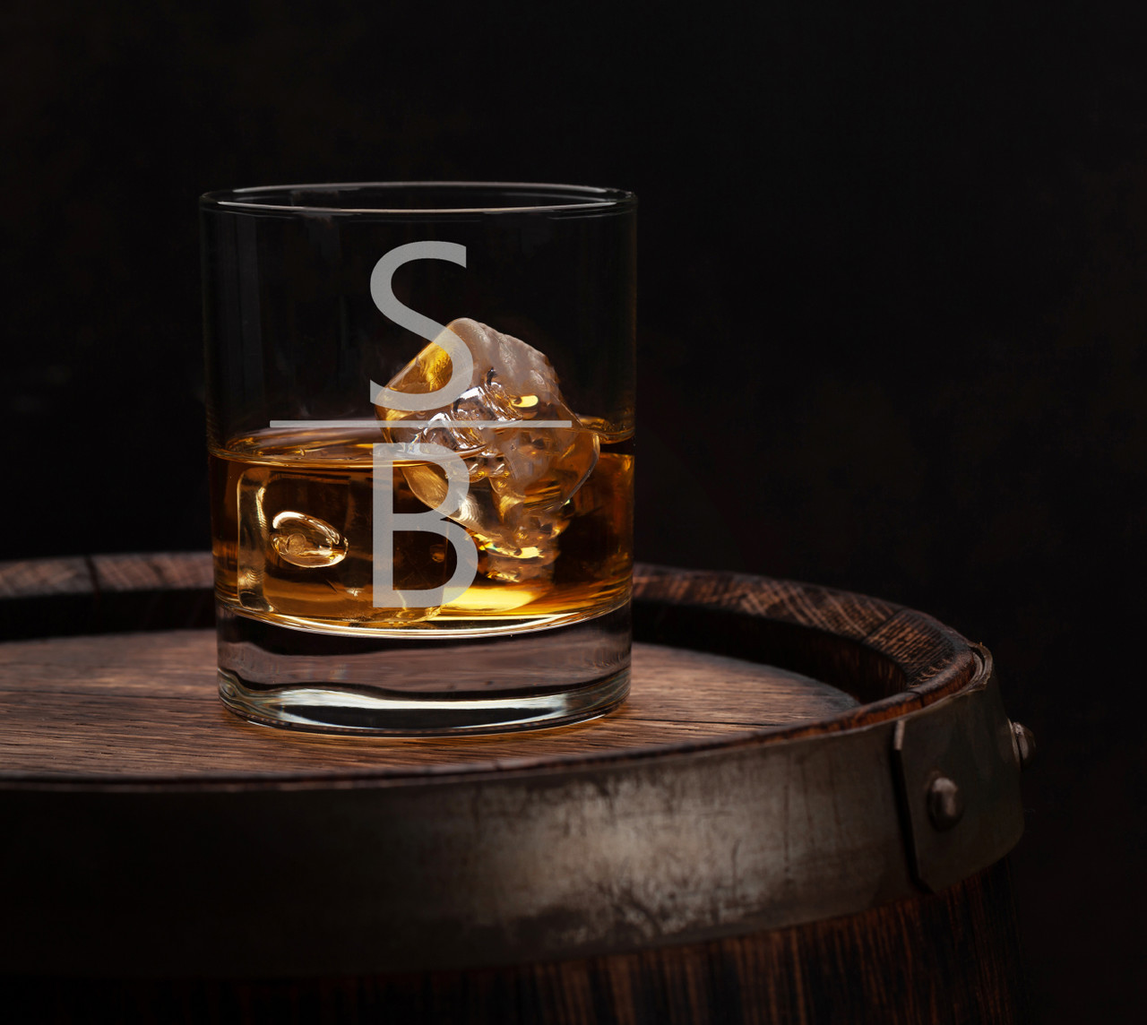 Custom Etched Whiskey Glasses Personalized Round Glass Chic Makings