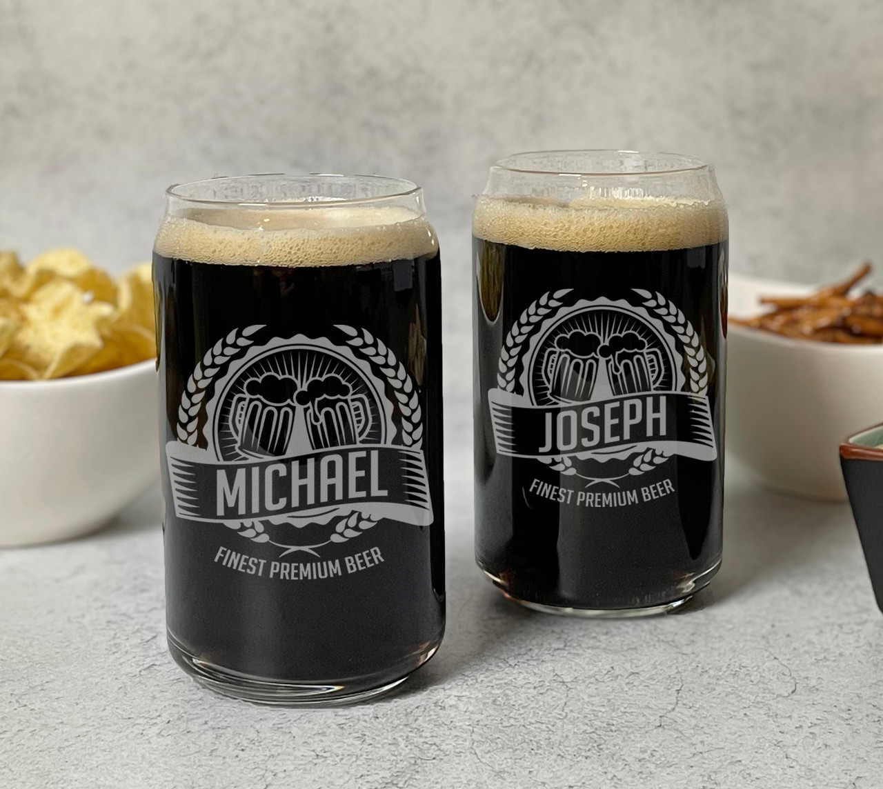 16 oz Finest Premium Beer Can Glass - Chic Makings
