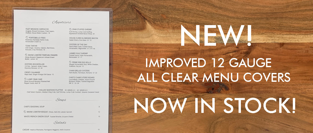 Menu Cover Central: Menu Covers and Menu Boards