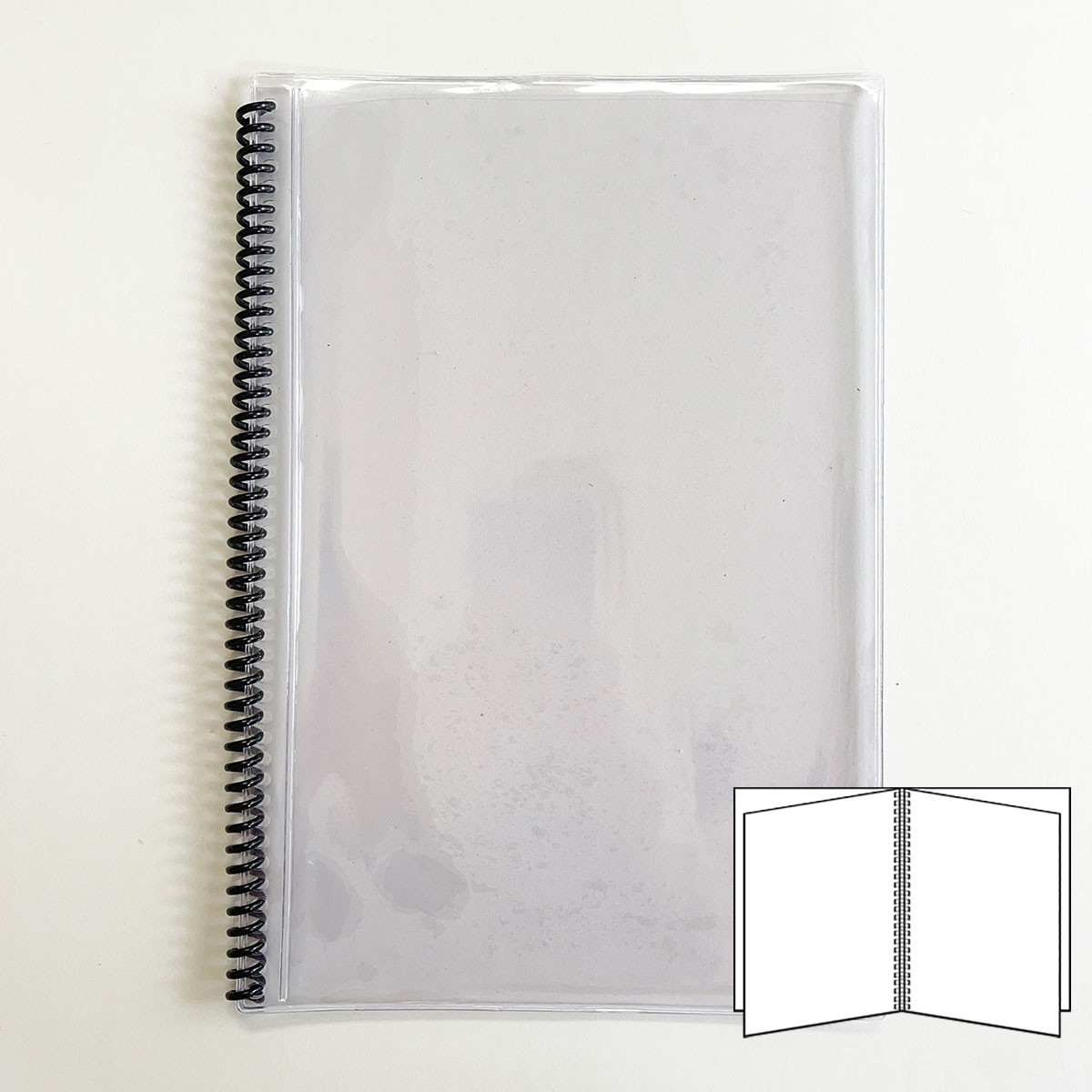All Clear Spiral Menu Covers