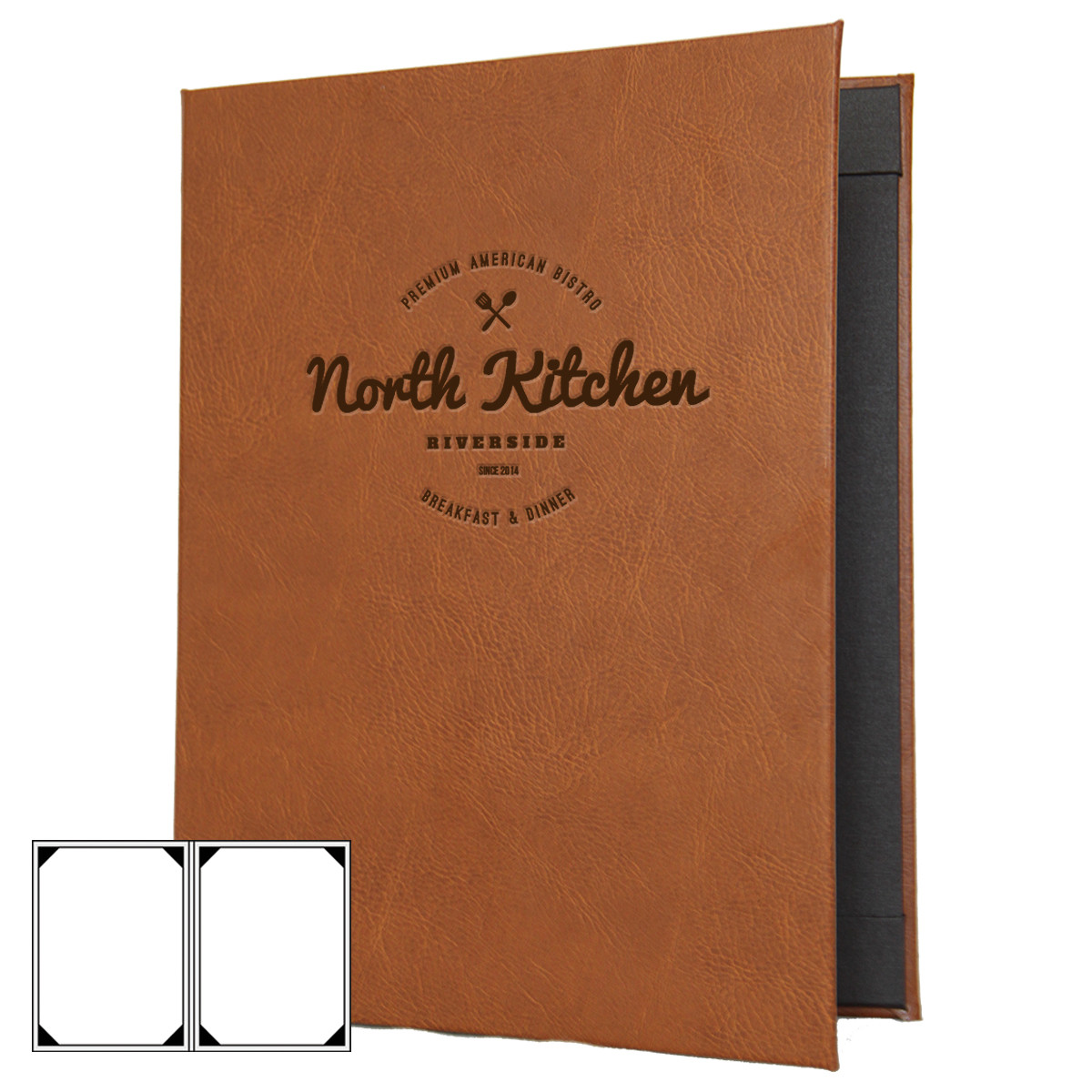 Bordeaux One View Menu Cover 8.5 x 11