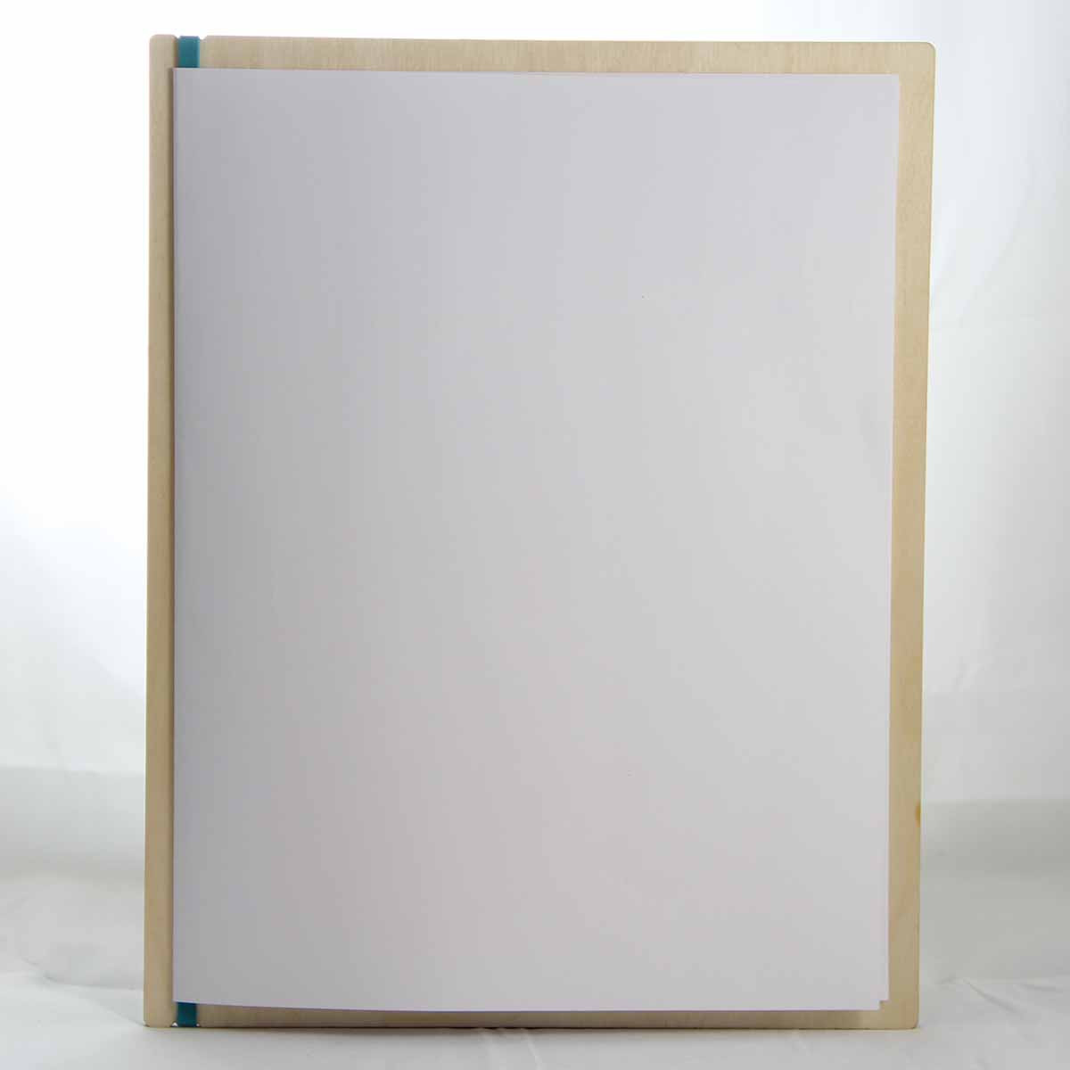 Baltic Birch Wood Menu Board with Bands 8.5 x 11
