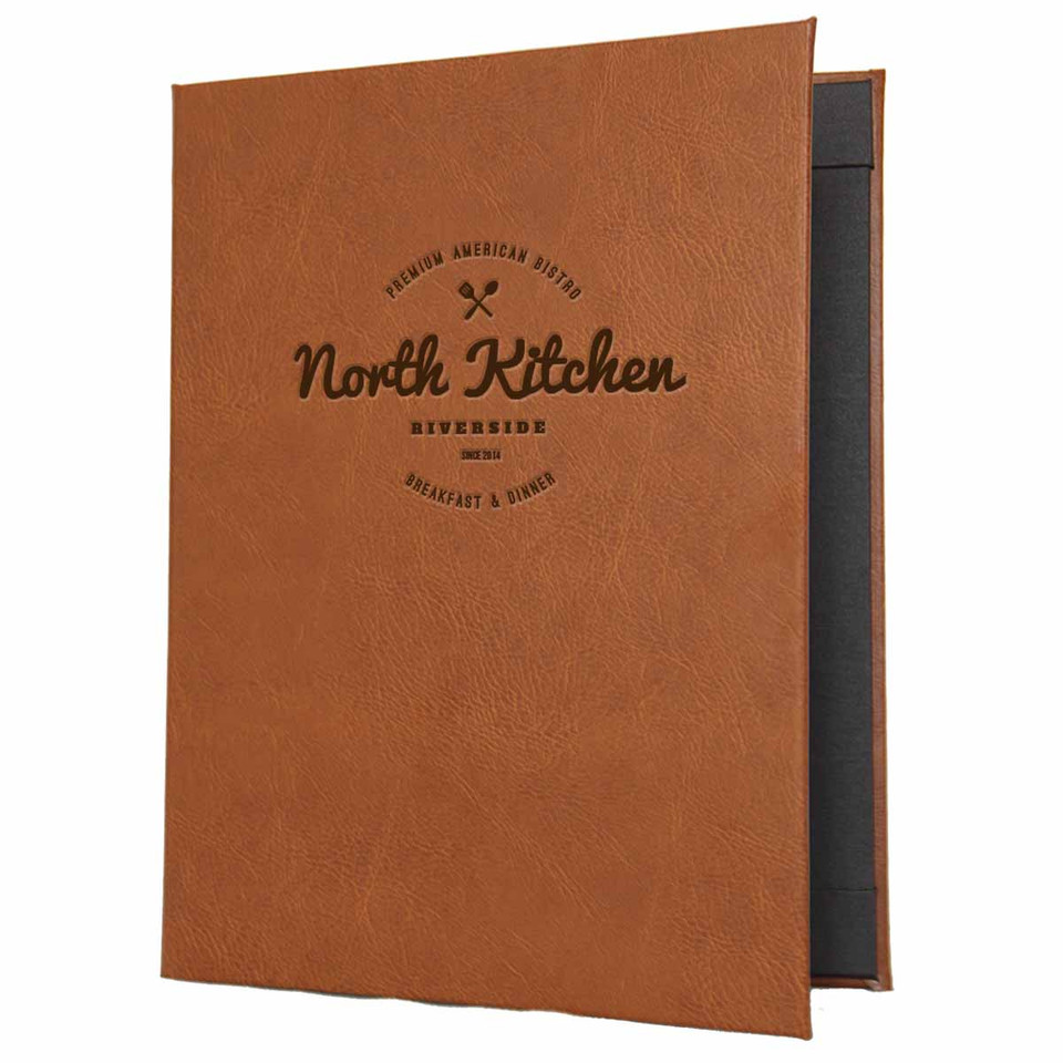 Bordeaux One View Menu Cover 8.5 x 11