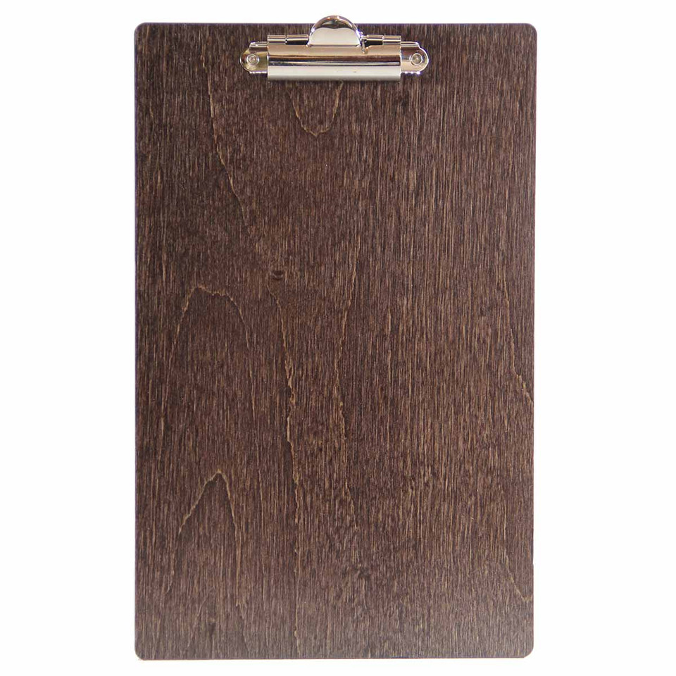 Baltic Birch Wood Menu Clipboard 8.5 x 11