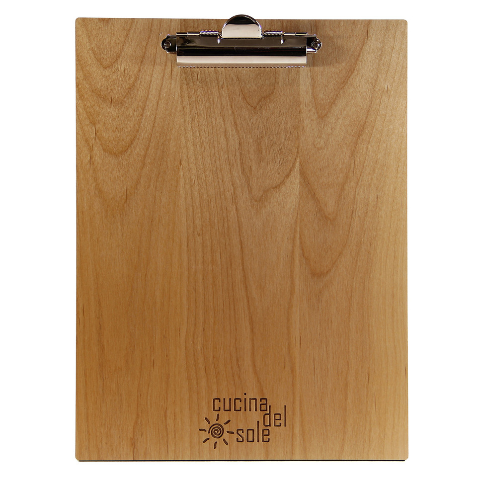 Alder Wood Menu Boards with Clip