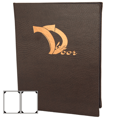 Ostrich Two View Menu Cover 4.25" x 14"