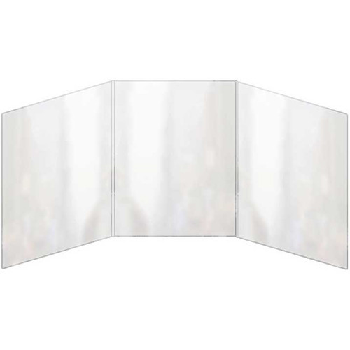 Heat sealed all clear three panel six view foldout 8.5" x 14" menu ...