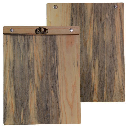 Blue Pine Wood Menu Board with Screws 8.5 x 14