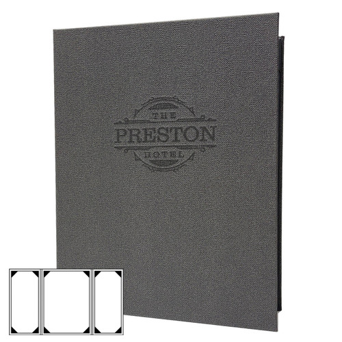 Preston Three View Gatefold Menu Cover 8.5 x 11