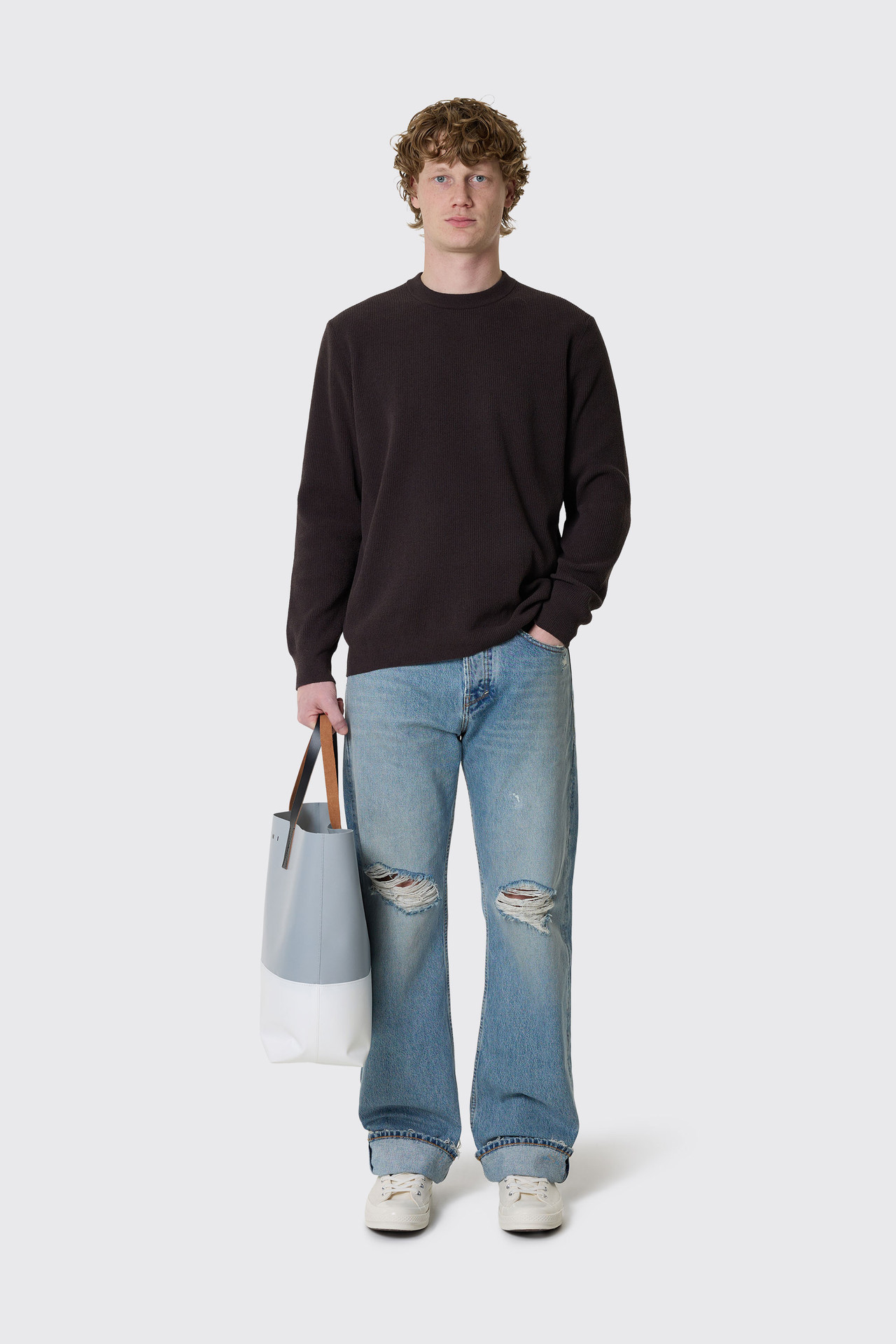 NN.07 Danny Blend Crewneck 6429 Dusky Port - Calico Club