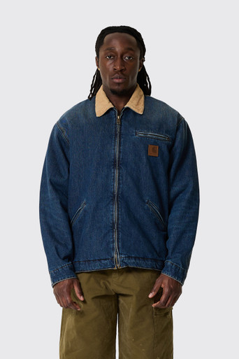 Carhartt WIP OG Detroit Jacket Blue/Dusty H Brown - Calico Club