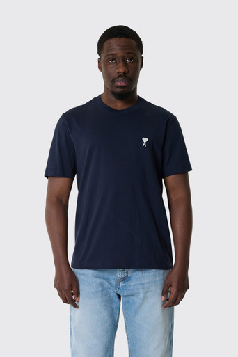 AMI Paris Off White ADC T-Shirt HTS060.724 Night Blue - Calico Club