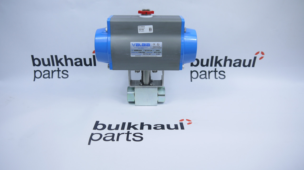 1" BSP Female High Pressure Hydraulic Ball Valve Air Operated Spring ...