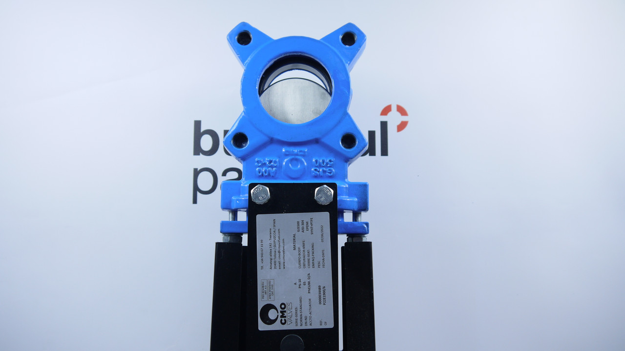 Air-operated knife gate valves with Stainless Steel Gates and EPDM seals